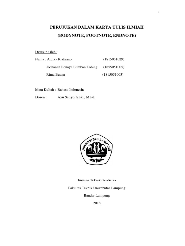 9 Bodynote, Footnote, Endnote | PDF | Karier & Perkembangan | Seni