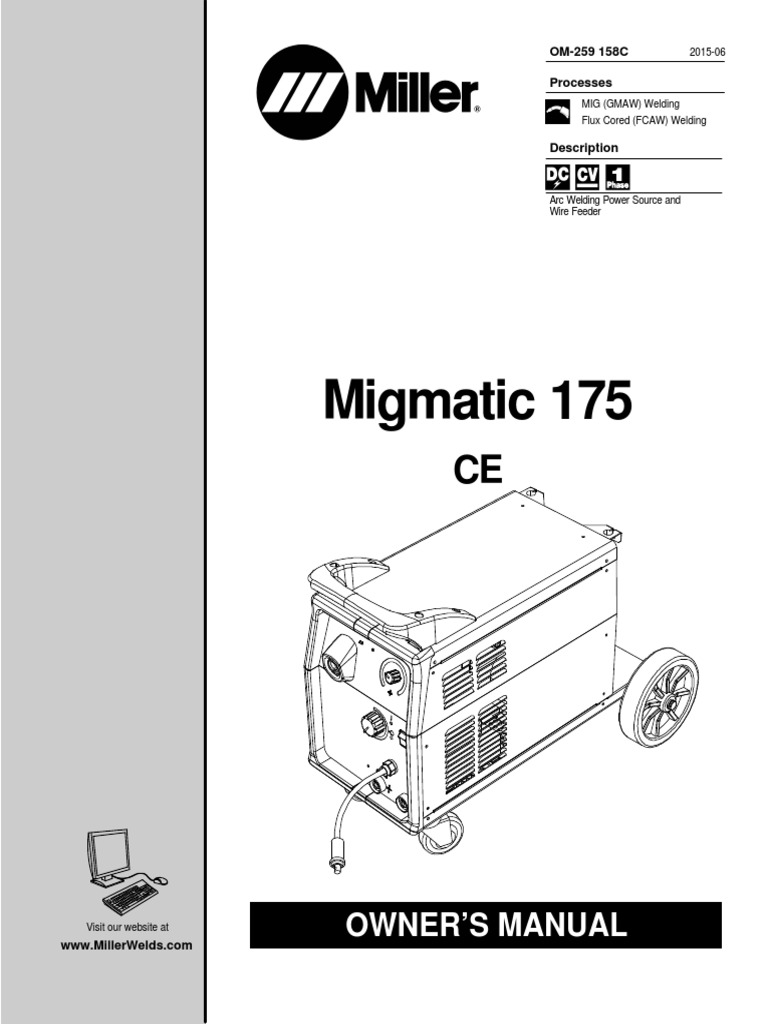 Miller 175 Manual | PDF | Welding | Construction