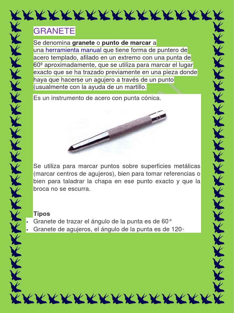 GRANETE | PDF | Perforar | Herramientas