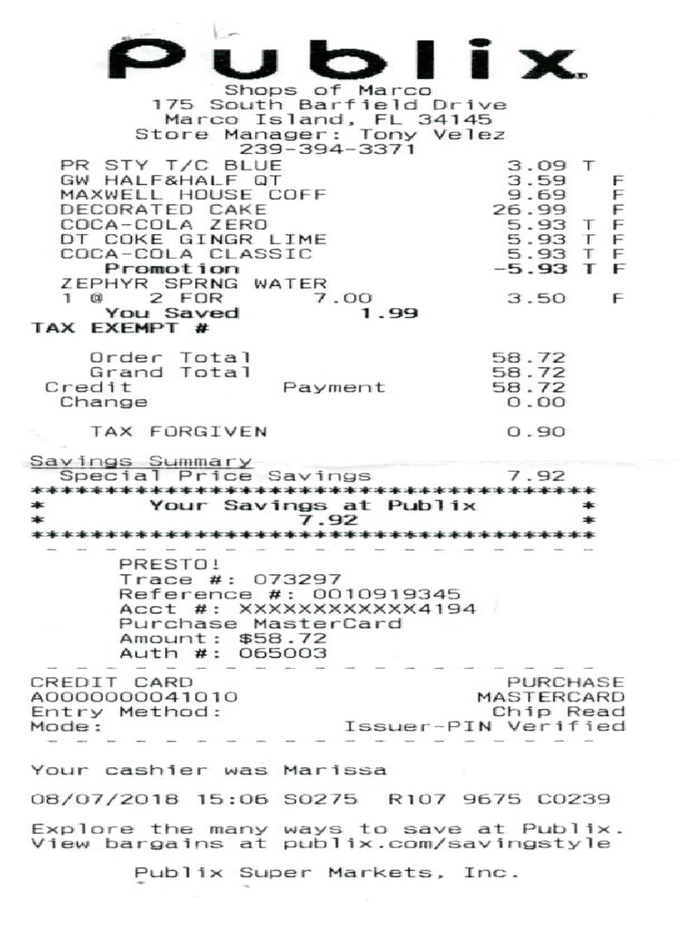 Receipts for Clayton Smith promotion ceremony