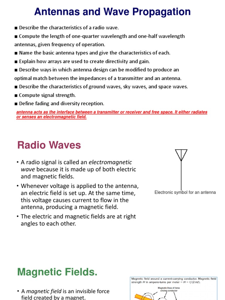 Antenna Types and Wave Characteristics | PDF | Antenna (Radio ...