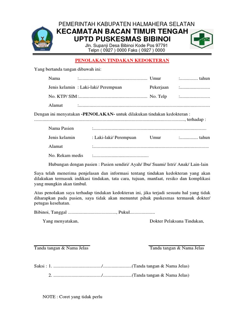 Contoh Informed Consent PKM | PDF