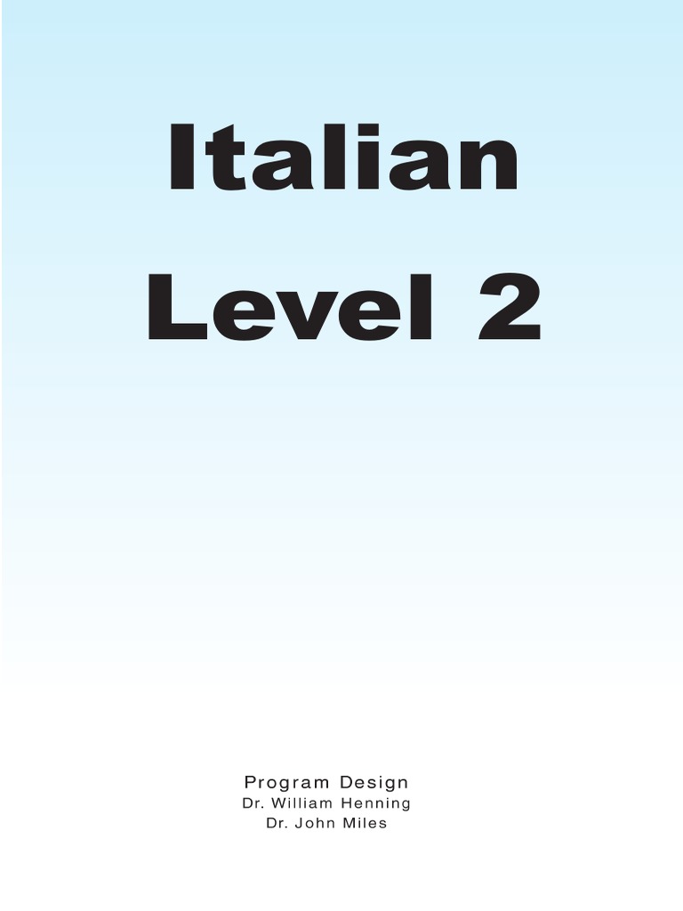 Italian 2 | Download Free PDF | Italian Language | English Language