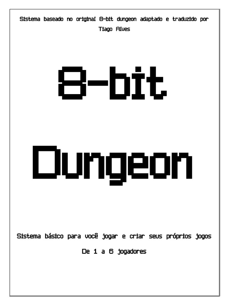 8 Bit Dungeon Regras Basicas | PDF | Jogos de RPG | Cidade