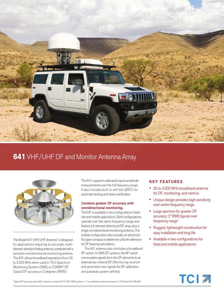 Tci 641 Antena, Cambio de Conatel | PDF | Antenna (Radio) | Decibel