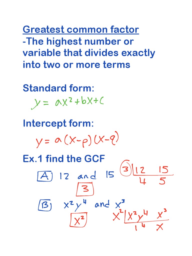 Algebra Unit 4a Solving Quadratics Notes | PDF