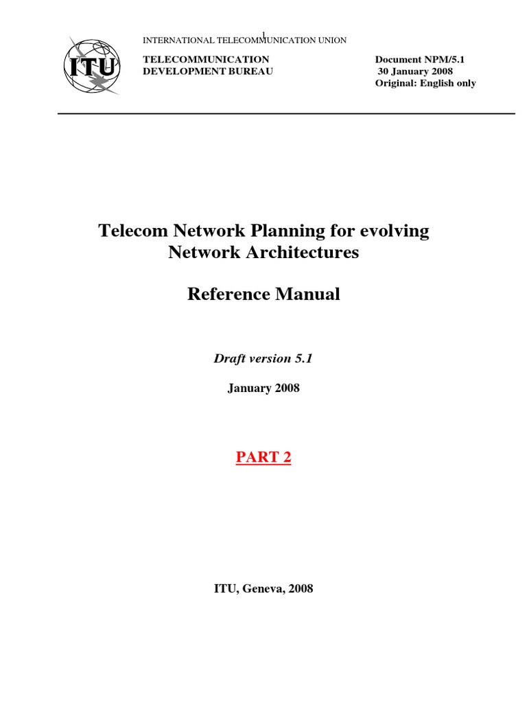 ITU - Telecom Network Planning For Evolving Cellular Network | PDF ...