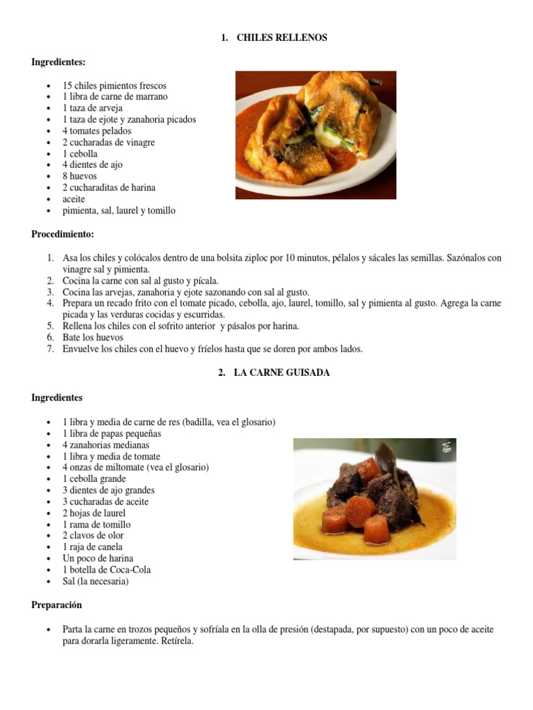 5 Recetas de Guatemala | PDF | Cilantro | Alimentos