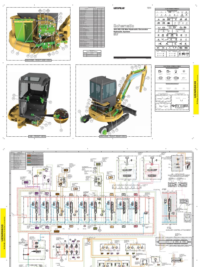 303.5E2 CR EXCAVADORA Diagrama Electrico.pdf | Valve | Switch