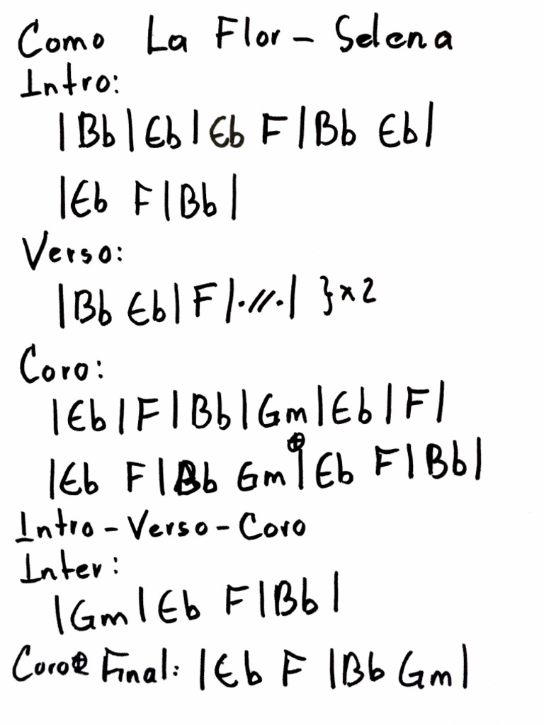 Como La Flor - Selena | PDF