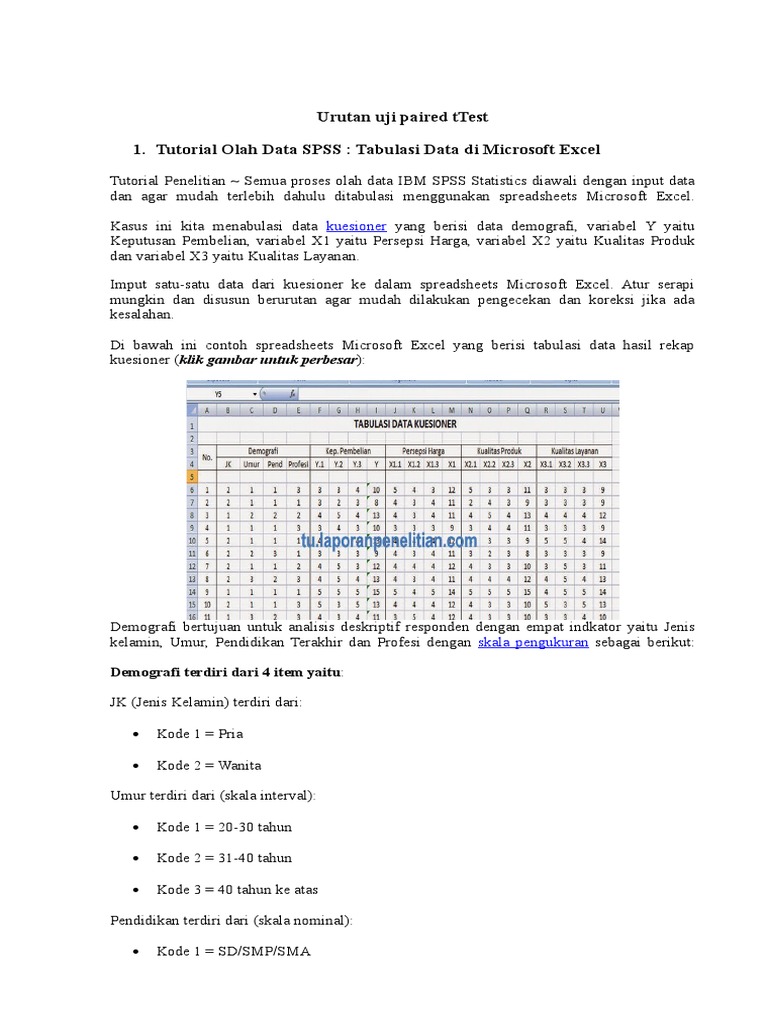 Uji Paired T Test | PDF