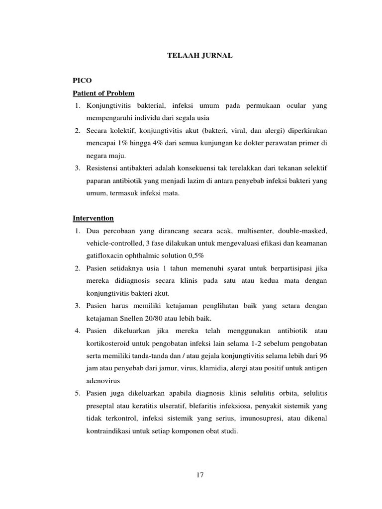 PICO Via Jurnal | PDF