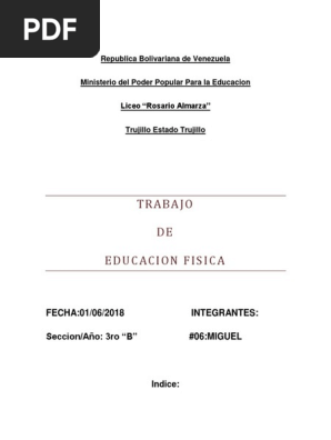 Hojas De Trabajo De Educación Física Gratuitas