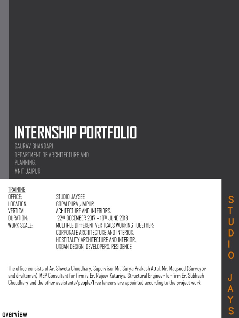 Internship Folio | PDF