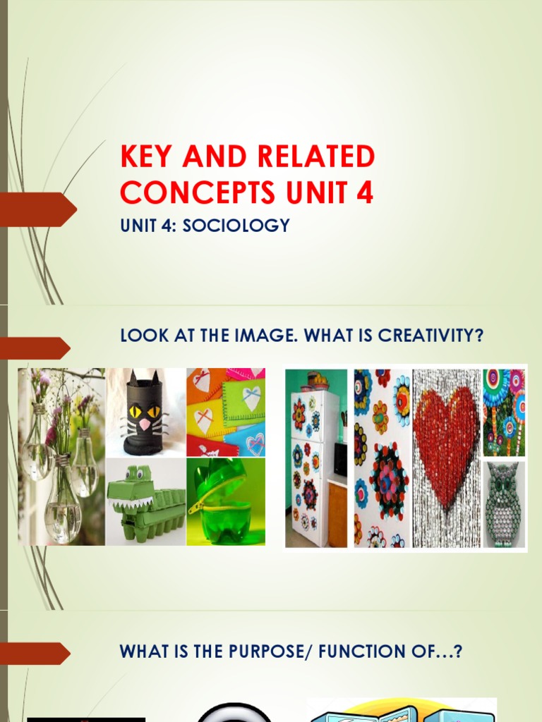 Key and Related Concepts Unit 4 | PDF