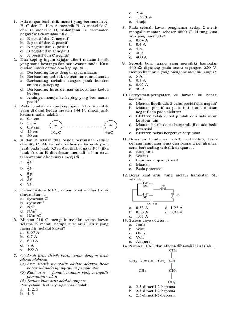 Soal Fisika Kelas Xii | PDF