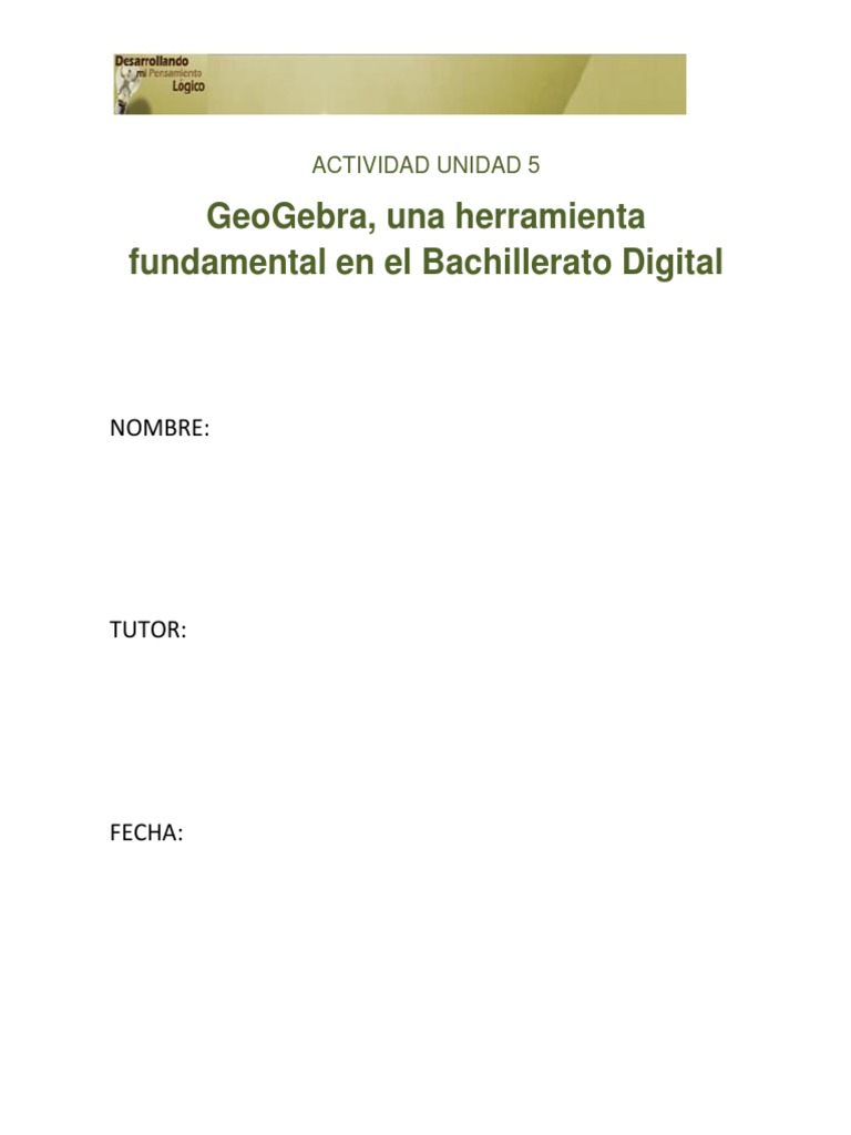 1703 DPL U5 | PDF | Geometría | Perspectiva (Gráfica)