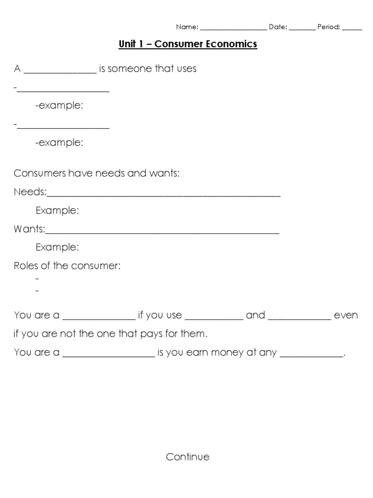 Consumer Rights and Responsibilities Notes | PDF