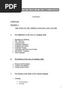 Goethe A1 German Syllabus | PDF