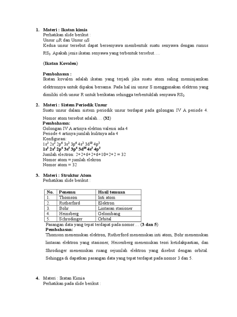 Soal Cerdas Cermat Kimia SEBULU | PDF