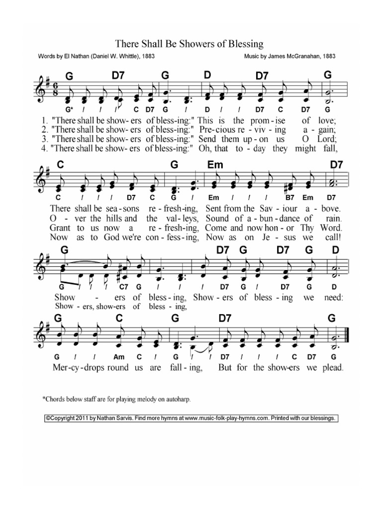 There Shall Be Showers of Blessing | PDF