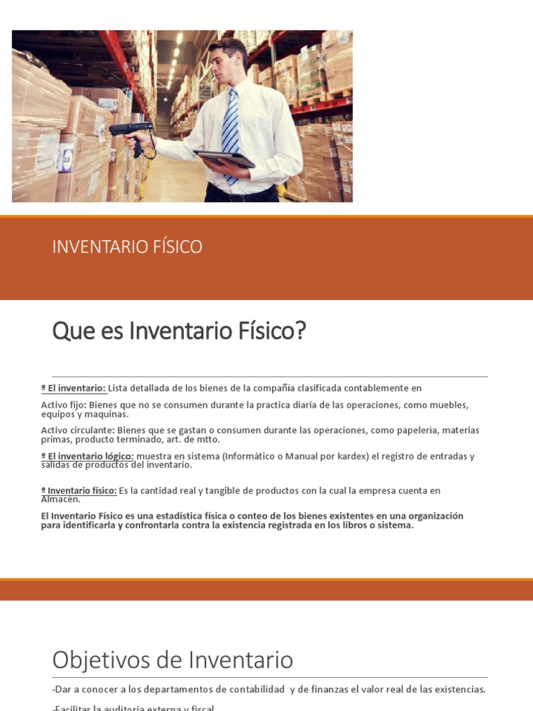 Inventario Fisico | PDF | Inventario | Contabilidad