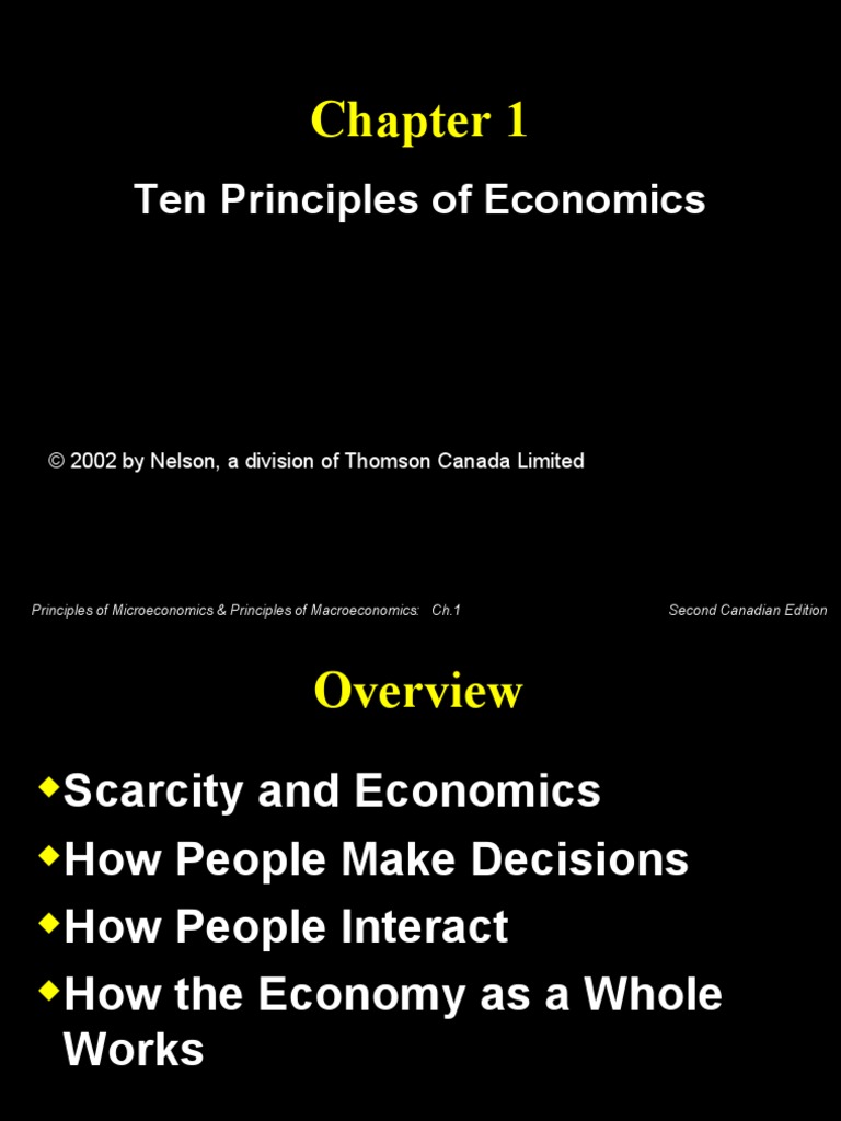Ten Principles of ECONOMICS | PDF | Microeconomics | Macroeconomics