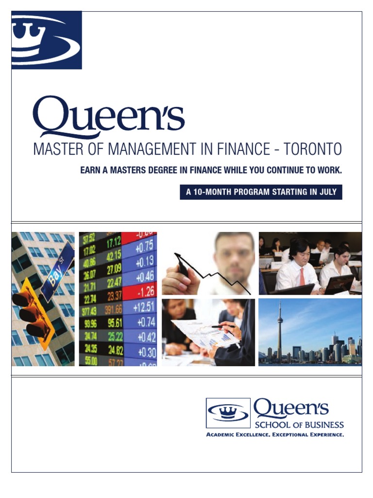 Master of Management in Finance - Toronto: Earn A Masters Degree in ...