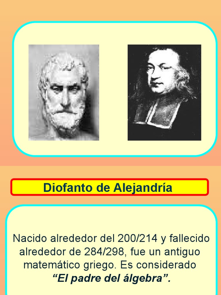 Historia de Diofanto | PDF | Enseñanza de matemática | Ecuaciones