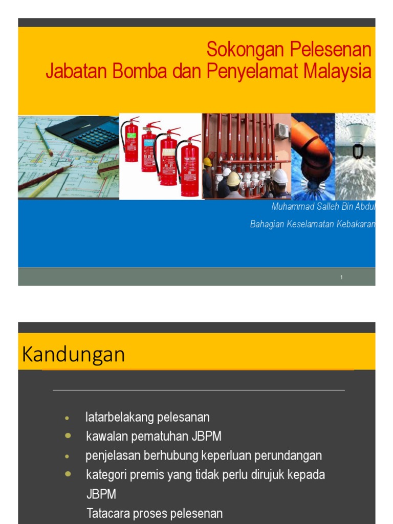 Sokongan Pelesenan Bomba | PDF