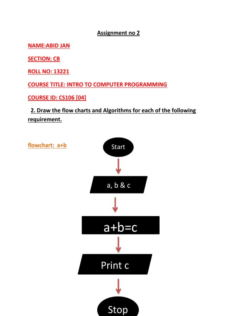 Print C: Name:Abid Jan Section: CB ROLL NO: 13221 Course Title: Intro To Computer Programming ...
