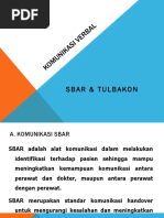 Teknik Komunikasi Sbar Saat Hand Over Dan CPPT | PDF