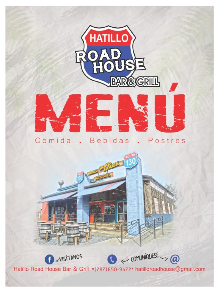 Hatillo Road House Menu | PDF