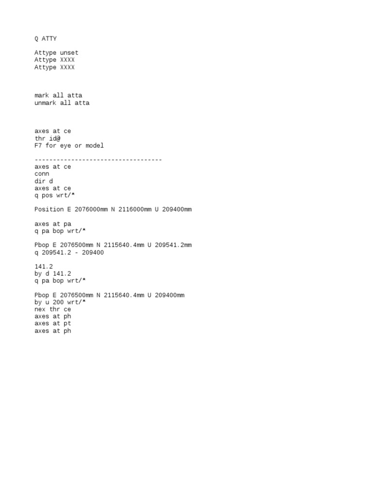PDMS COMMAND and Output | PDF | Technology & Engineering