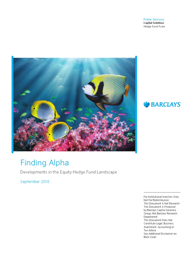 2018 9 - Barclays CSNY634764 Finding - Alpha A4 | PDF | Hedge Fund ...