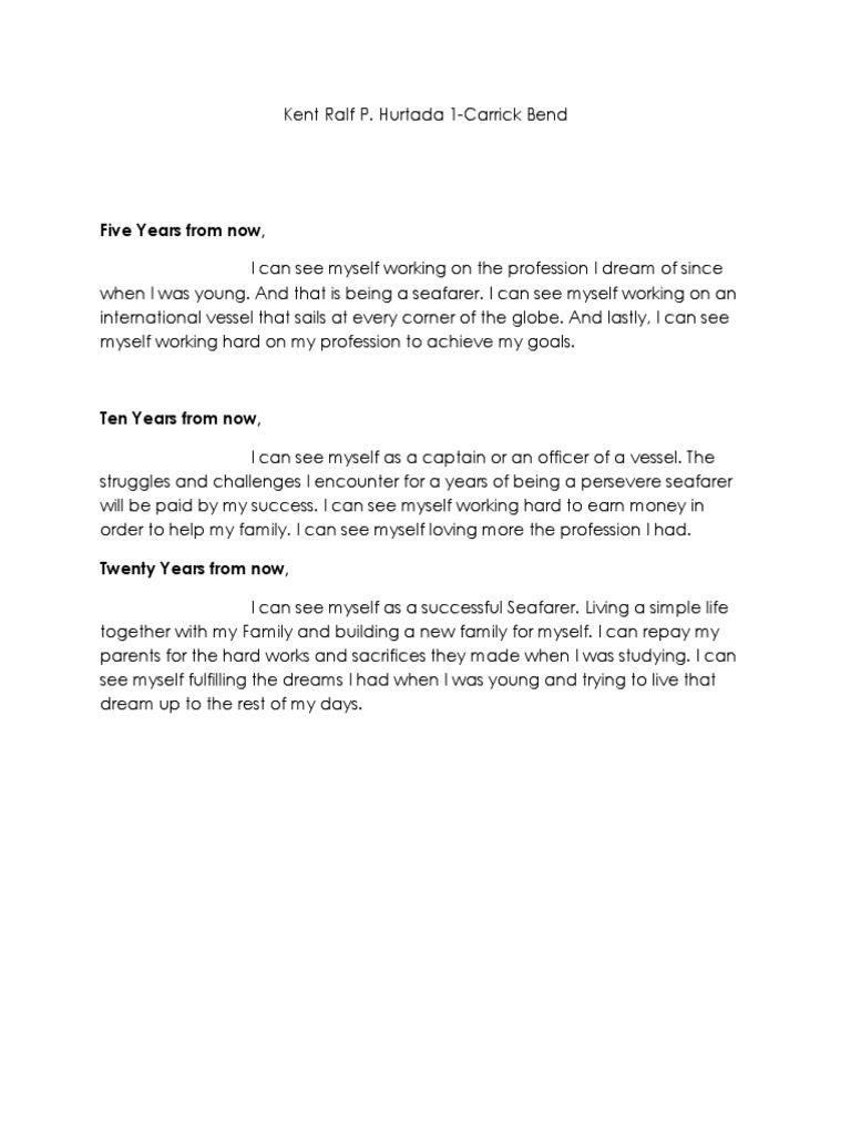 Ten Years From Now | PDF
