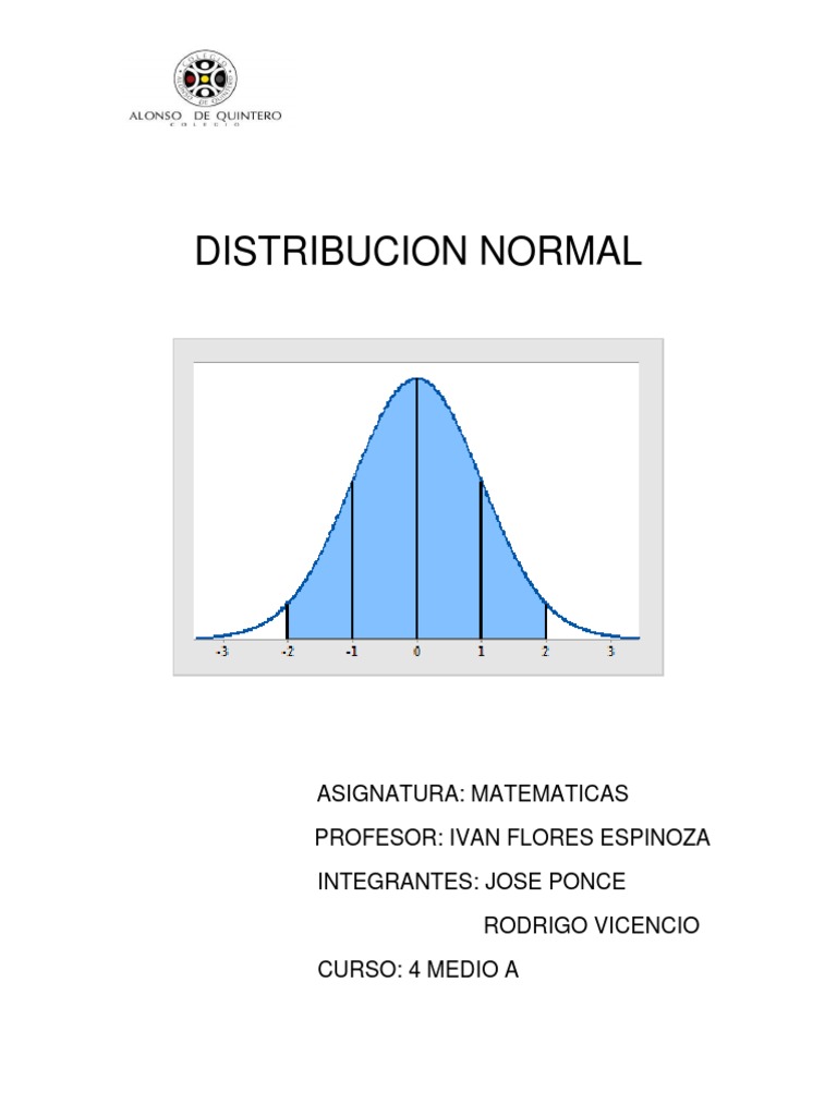 Distribucion Normal | PDF | Distribución normal | Distribución de ...