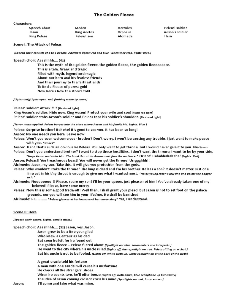 The Golden Fleece | PDF | Jason | Paleo Balkan Mythology