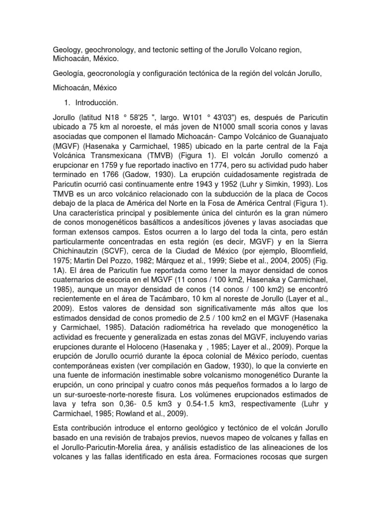 Geología, Geocronología y Configuración Tectónica de La Región Del ...