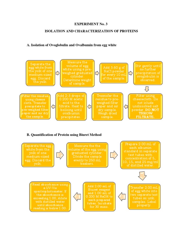 Protein Isolation and Characterization Methods | PDF | Egg White | Acid