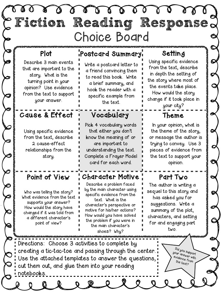 Fiction Reading Response | PDF | Narration | Cognition