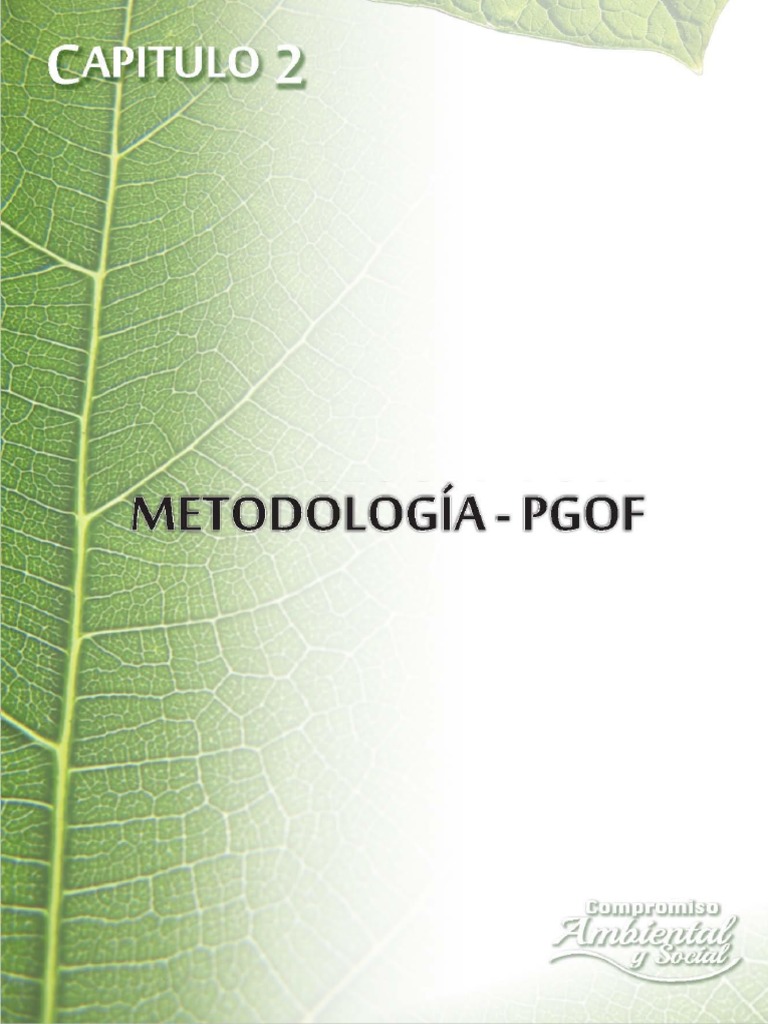 Metodología PGOF | PDF | Los bosques | Cartografía