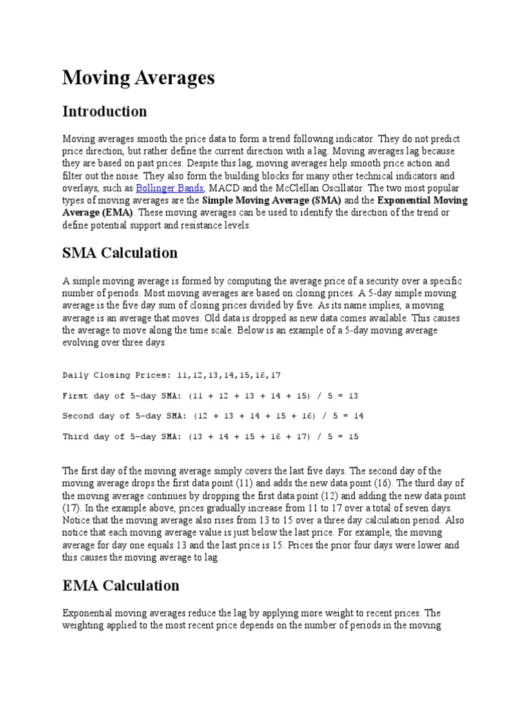 Moving Averages: Bollinger Bands | PDF | Moving Average | Technical Analysis