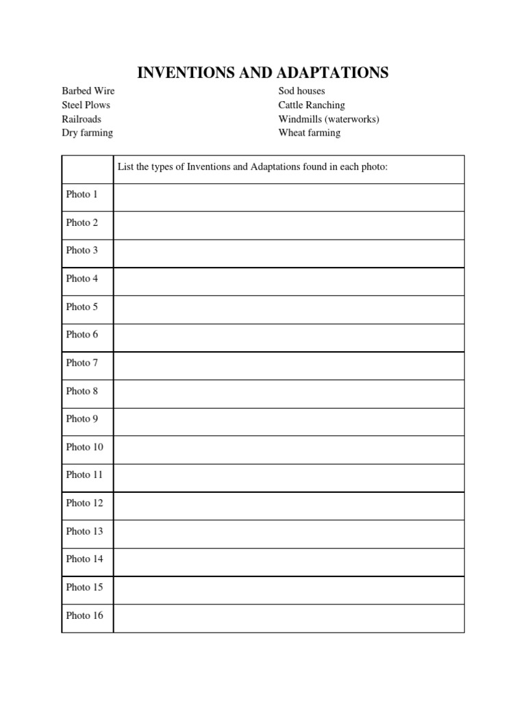 Inventions and Adaptations | PDF