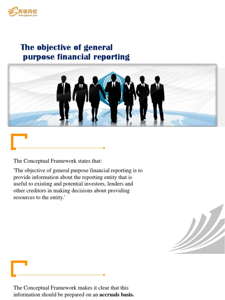 The Objective of General Purpose Financial Reporting | PDF | Historical ...