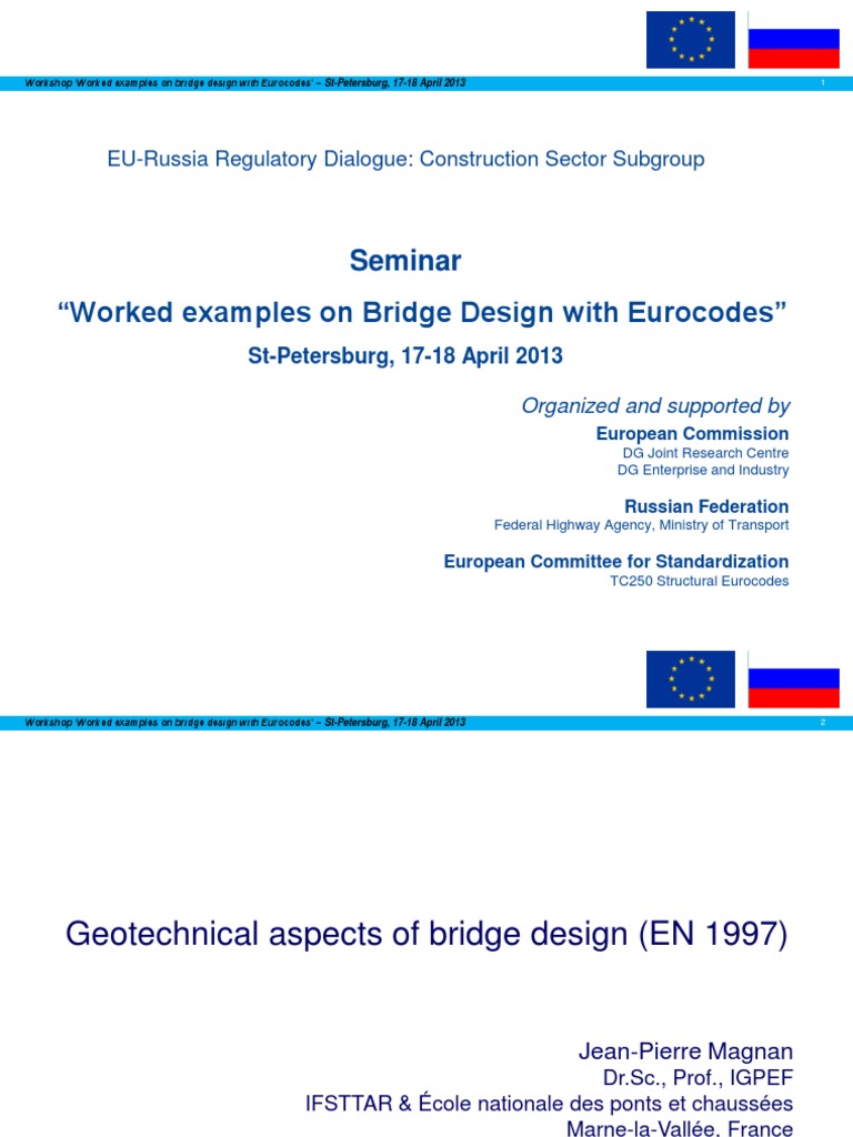 Geotechnical Aspects of Bridge Design According to Eurocode 7 | PDF ...