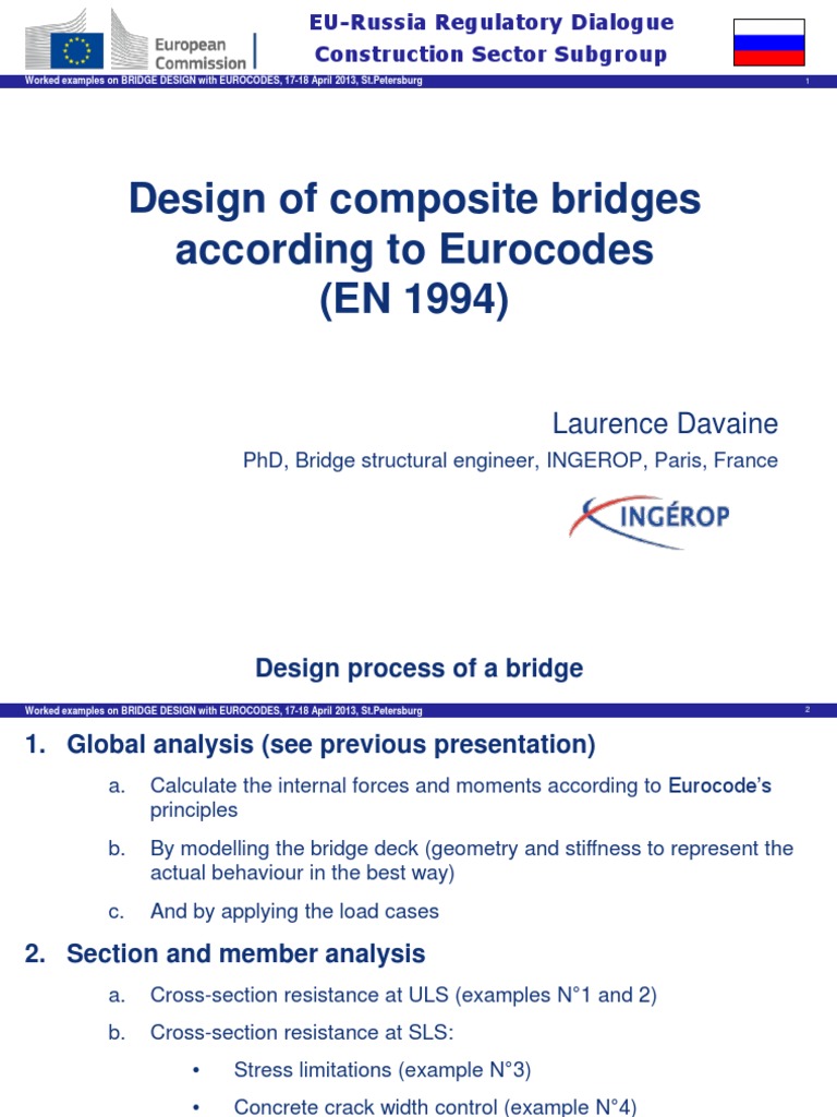Design of Composite Bridges According To Eurocodes (EN 1994) | PDF ...
