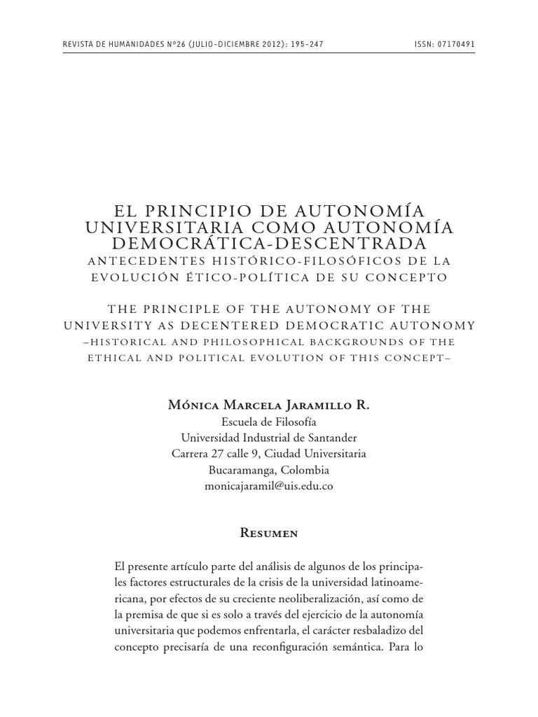 El Principio de Autonomía | PDF | Aristóteles | Democracia