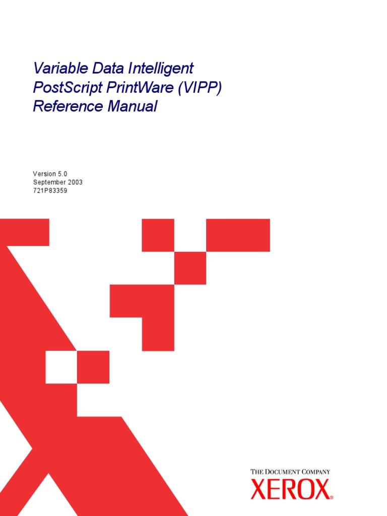 VIPP Reference Manual v5 PDF | PDF | Xml | Computer File