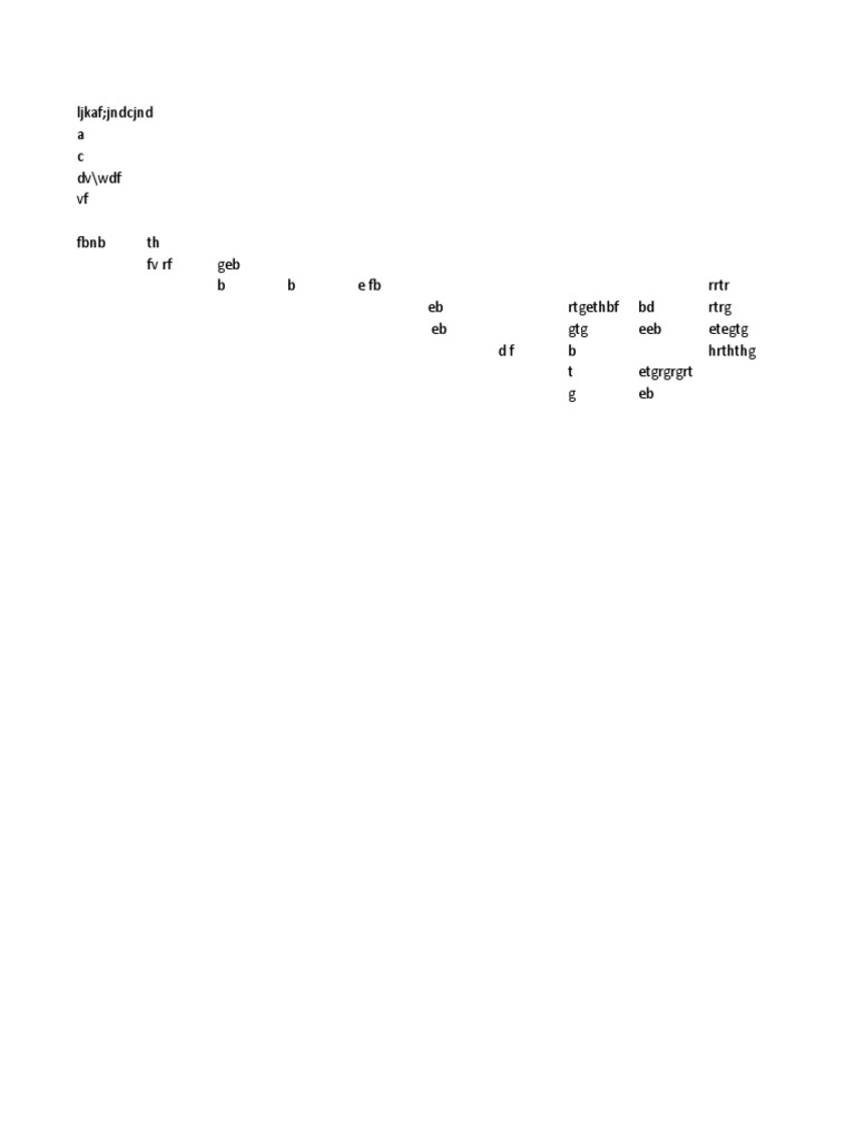 Unreadable Text Document | PDF